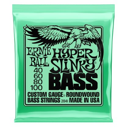 Ernie Ball 2841 Hyper Slinky Nickel Wound Electric Bass Strings, (40 ...