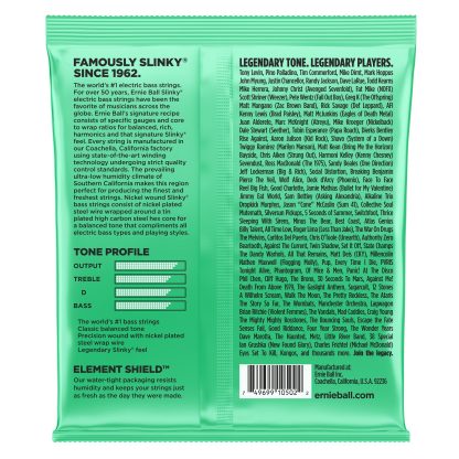 Ernie Ball 2841 Hyper Slinky Nickel Wound Electric Bass Strings, (40 ...